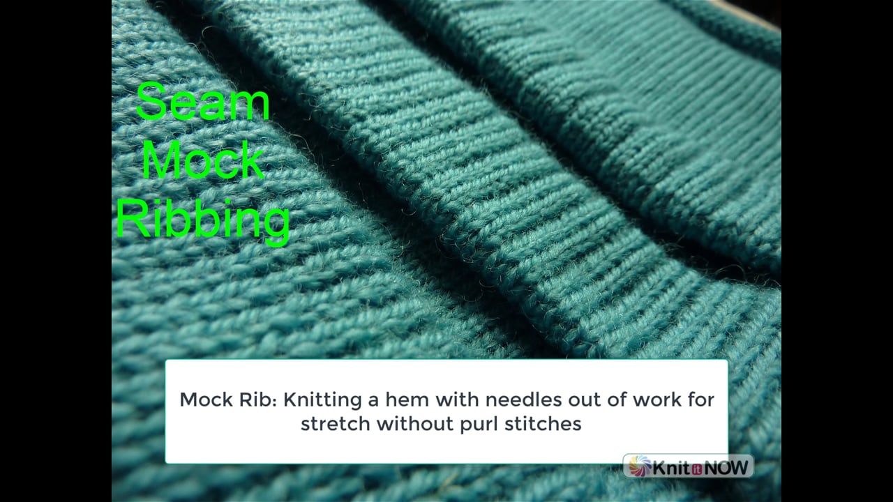 Seaming Mock Ribbing | Machine Knitting Tutorial