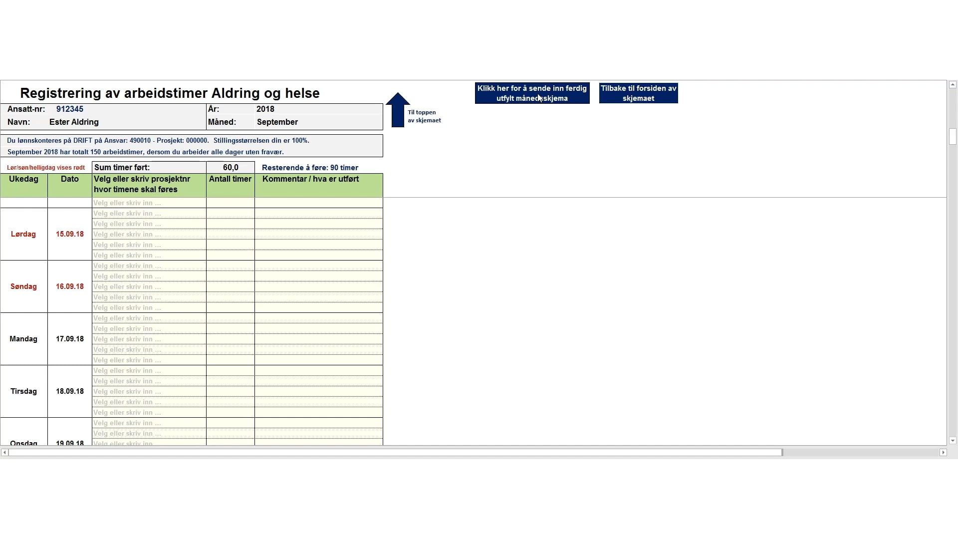 Hvordan sende inn timelisten on Vimeo