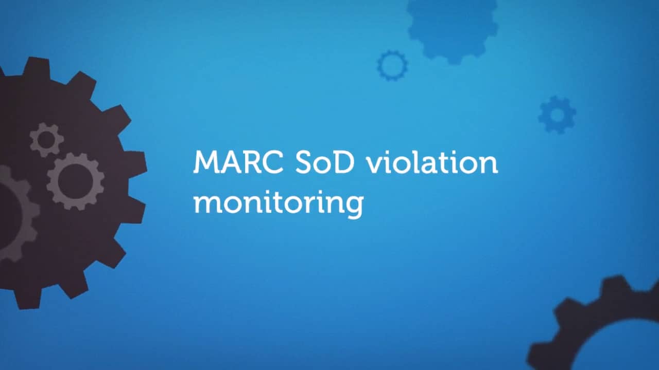 sod violation monitoring / sod conflict monitoring on Vimeo