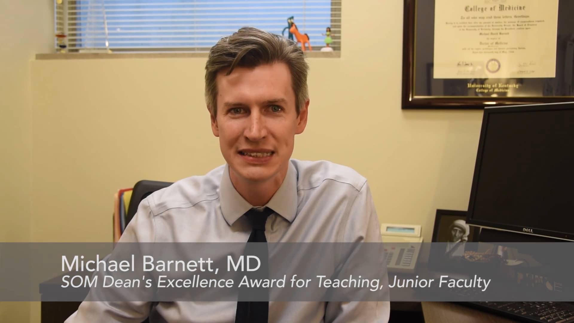 2018 Dean's Excellence Award Winner Michael Barnett, MD, MS on Vimeo