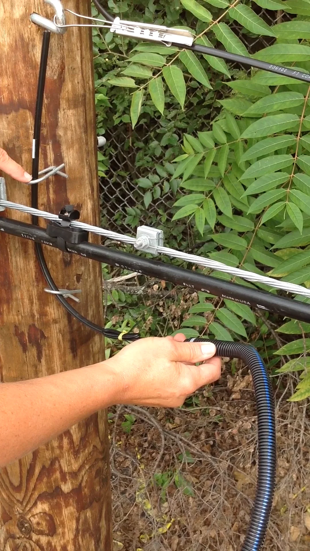 Aerial Fiber Drop Deployment