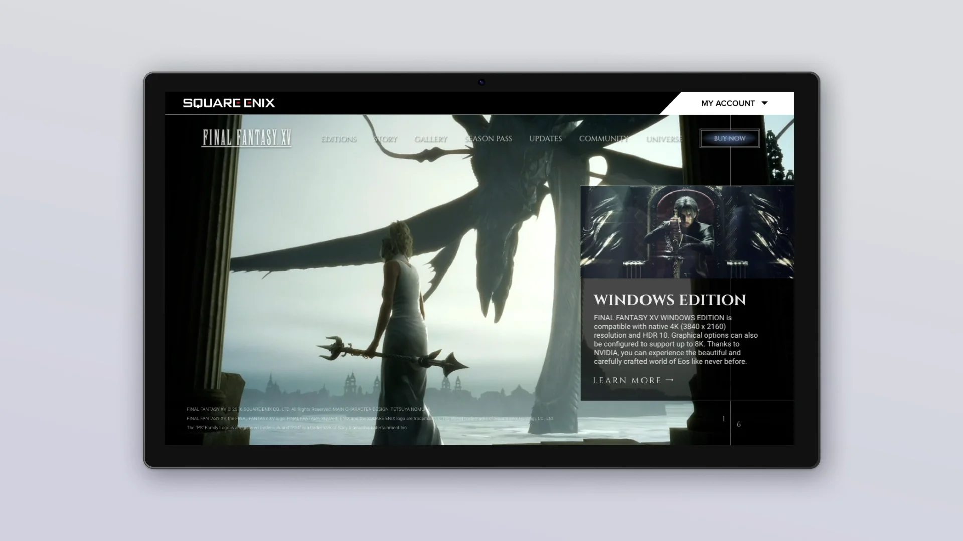 FFXV - Homepage Load on Vimeo