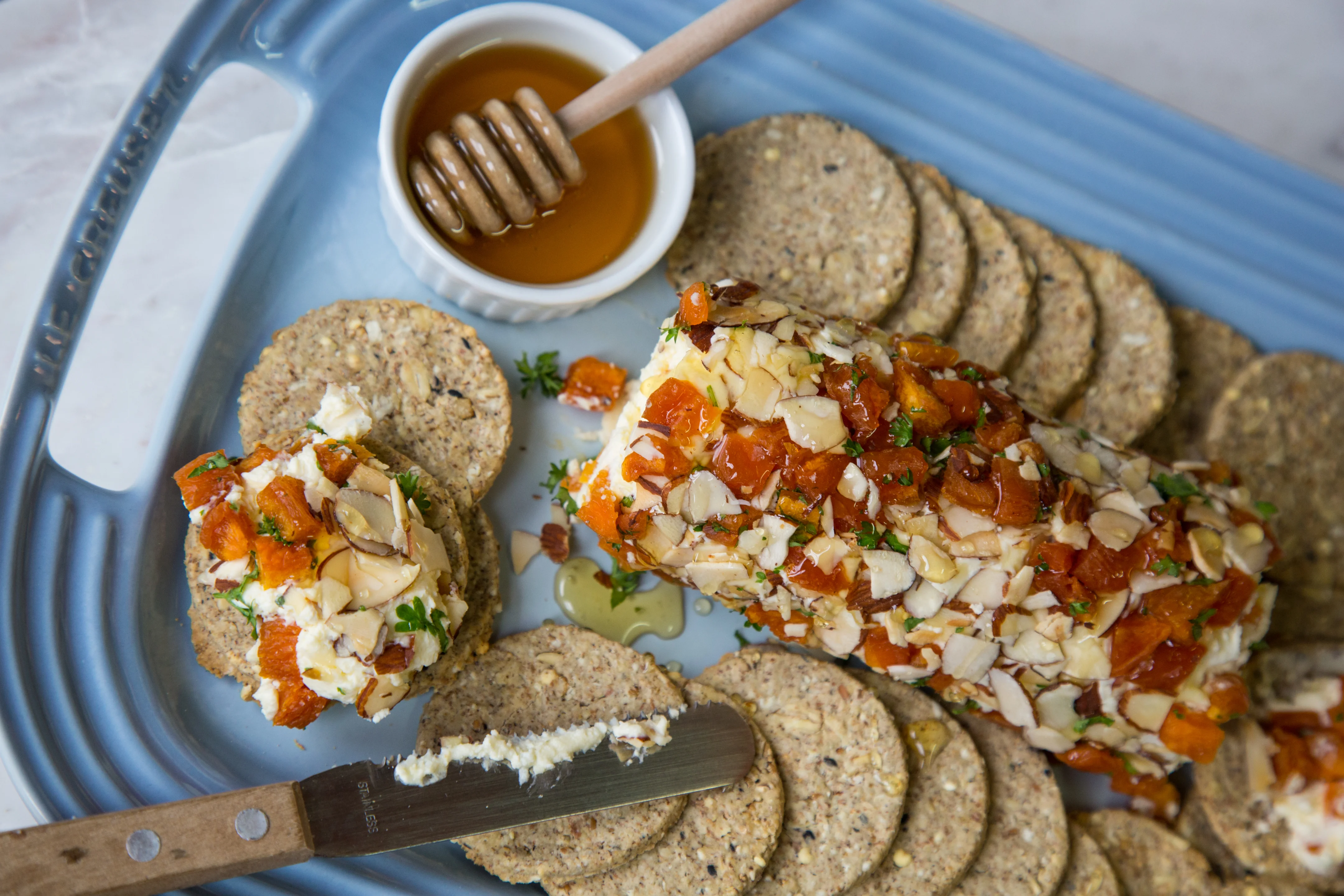 Apricot and Almond Cheese Log on Vimeo