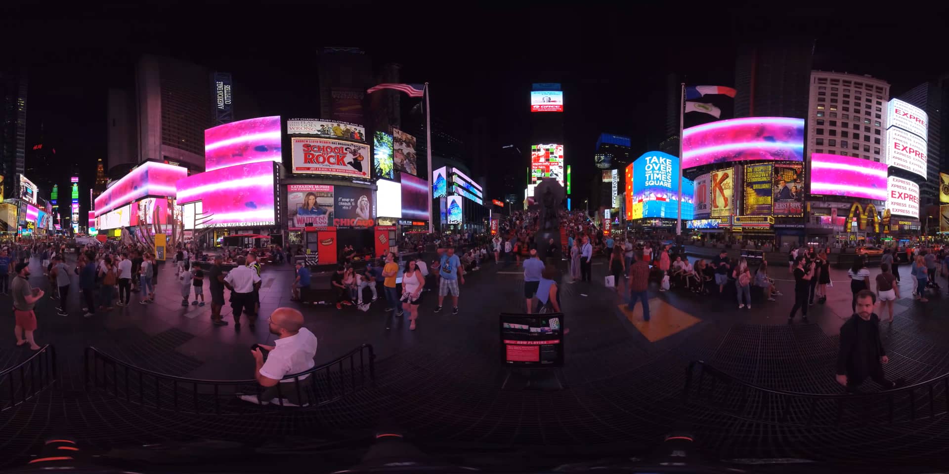Times Square Midnight Moment July 2018 captured in 360 on Vimeo