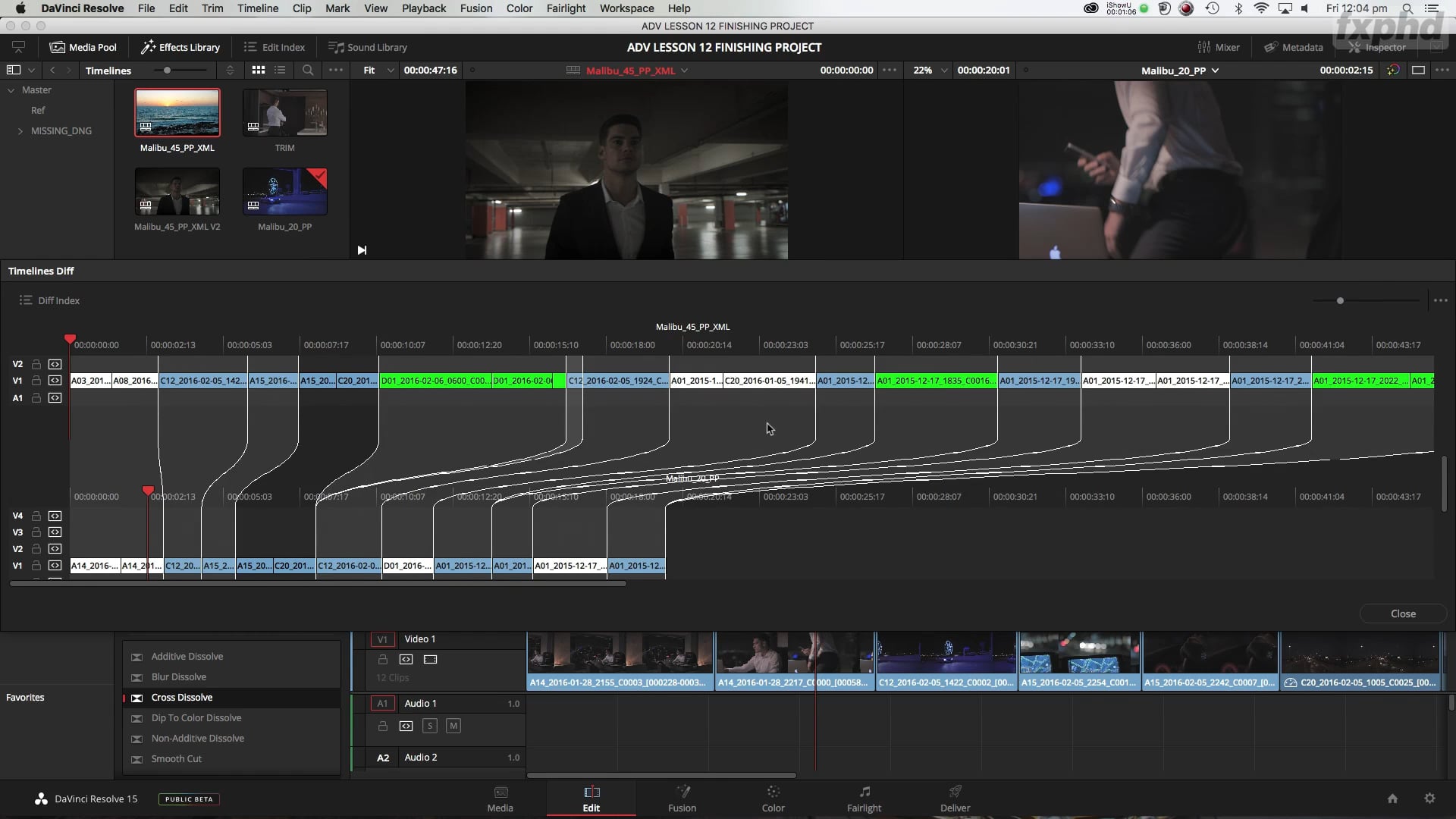 Resolve tip 'Multiple timelines open' on Vimeo