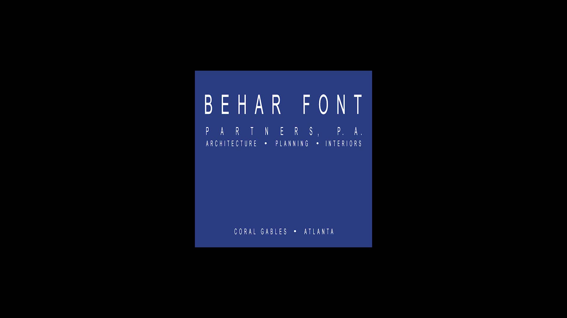 Behar Font & Partners - Architects Miami - Atlanta on Vimeo