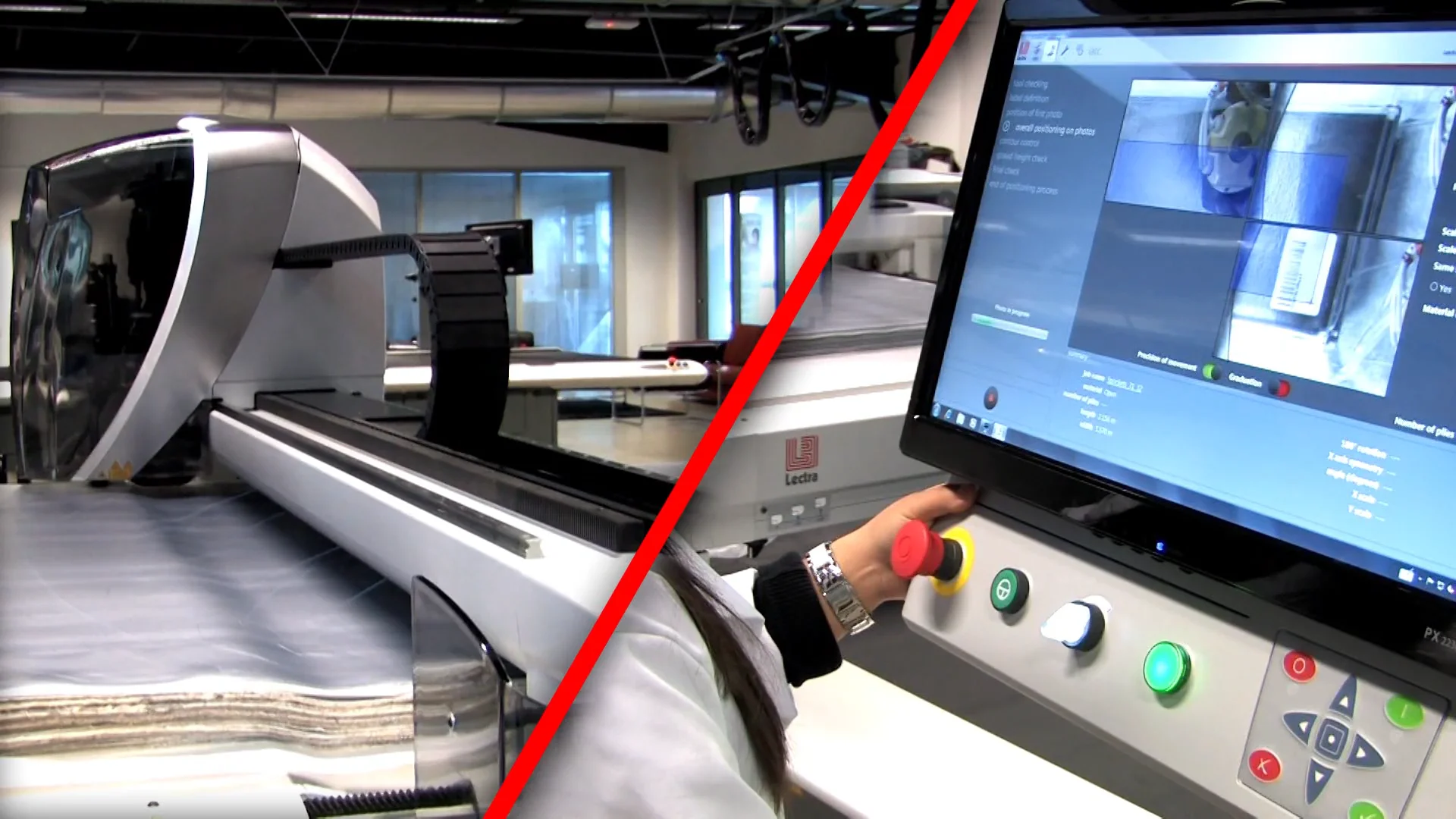 Lectra Fabric Cutting Machine: See Vector® in action on Vimeo