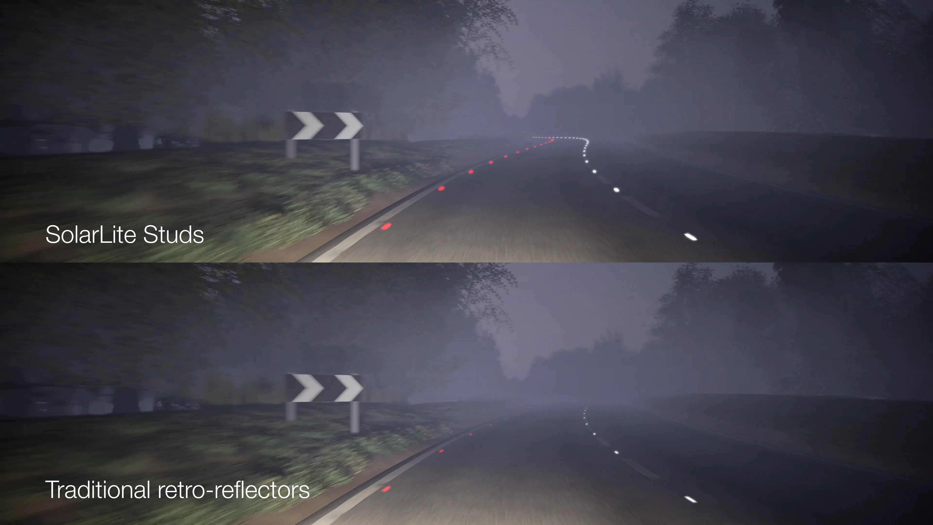 SolarLite Road Studs - Fog - Clearview Intelligence