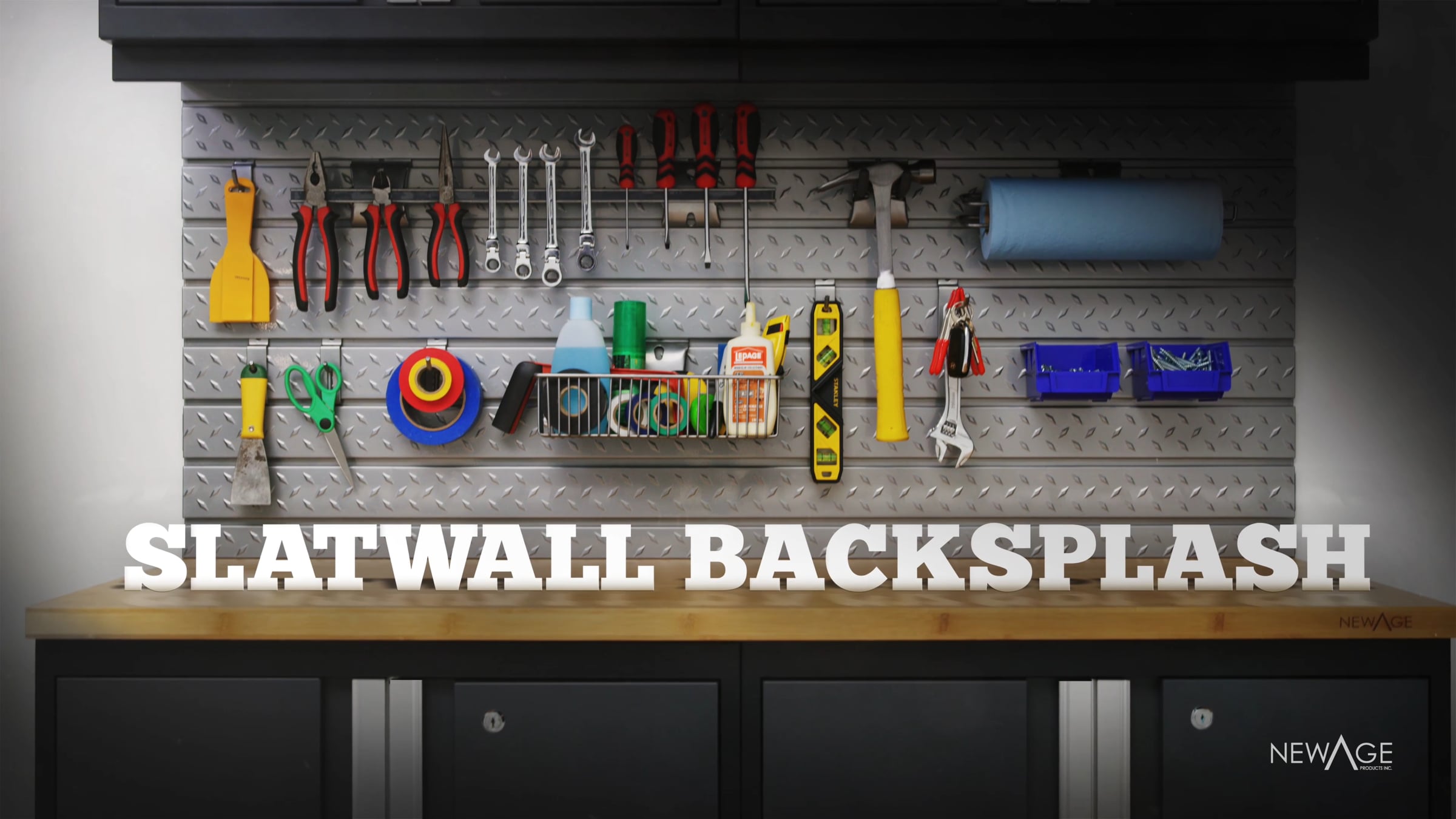 Garage | Slatwall Backsplash