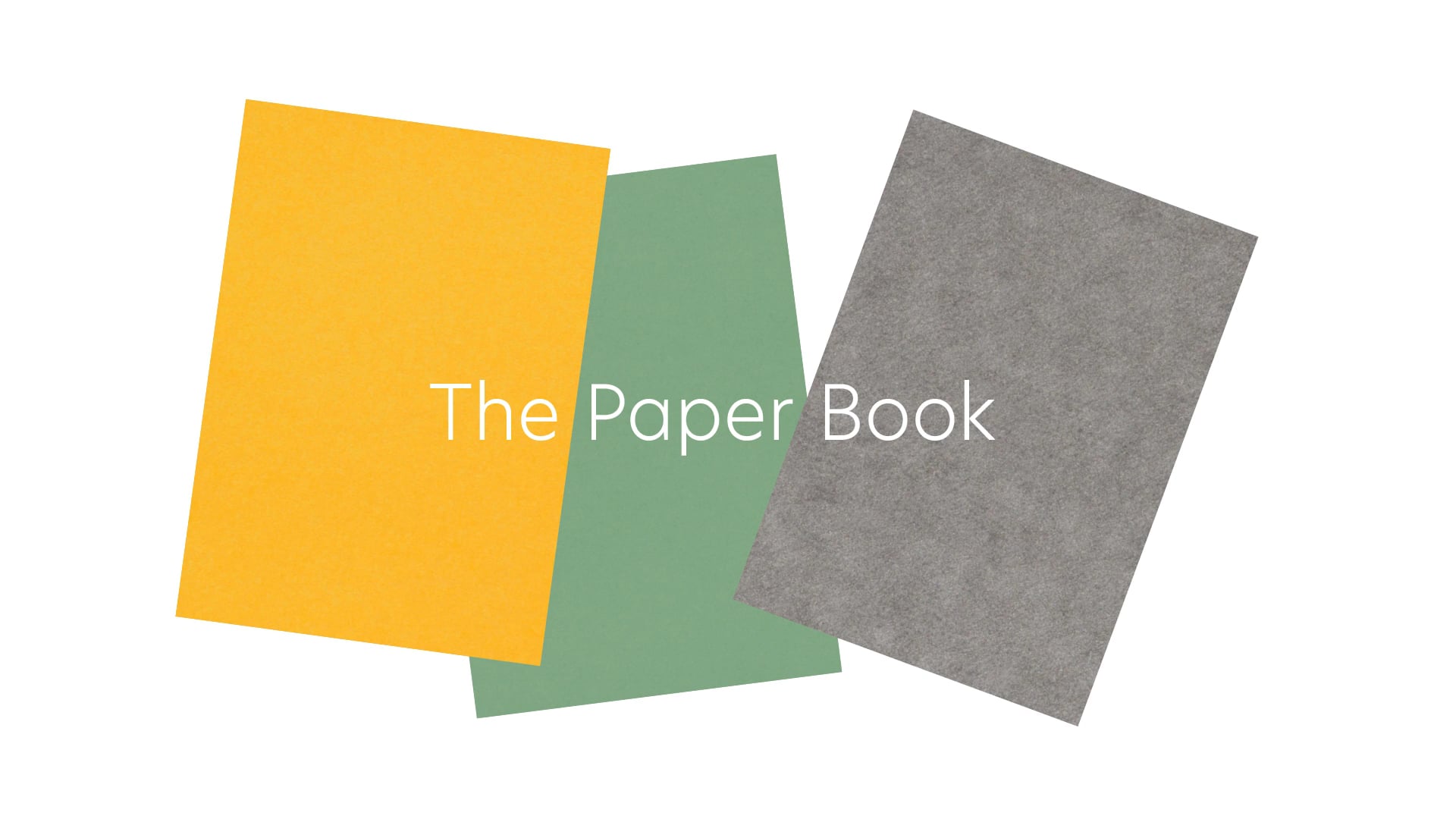 The Paper Book 2018-2021 on Vimeo