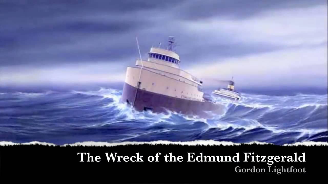 Gordon Lightfoot - Wreck of the Edmund Fitzgerald (with Lyrics) on Vimeo