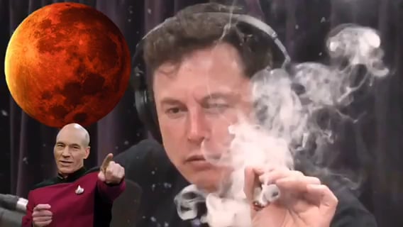 Elon Musk smokes tobacco with cannabis on Vimeo