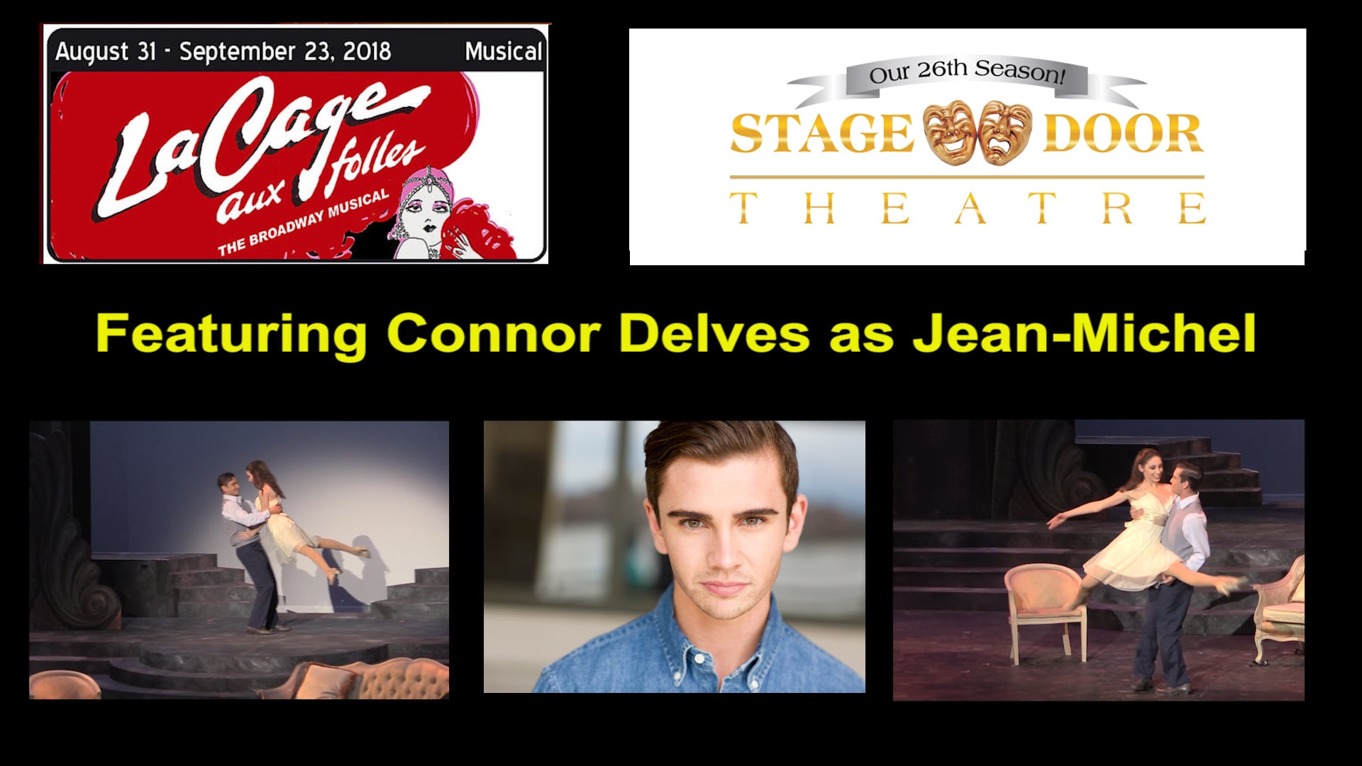 Connor Delves as Jean-Michel at Stage Door Theatre on Vimeo