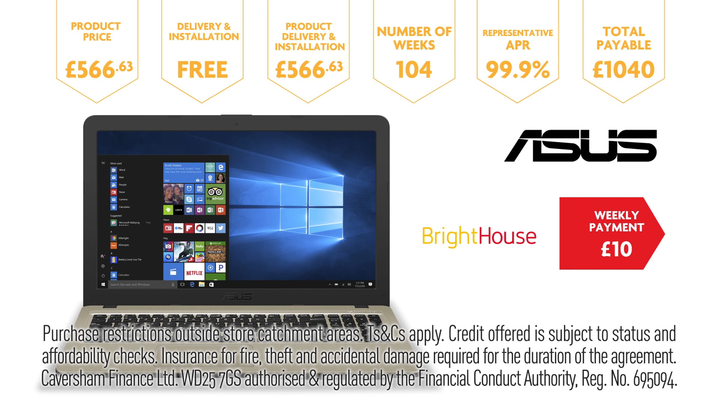 Brighthouse Asus Laptop TV ad