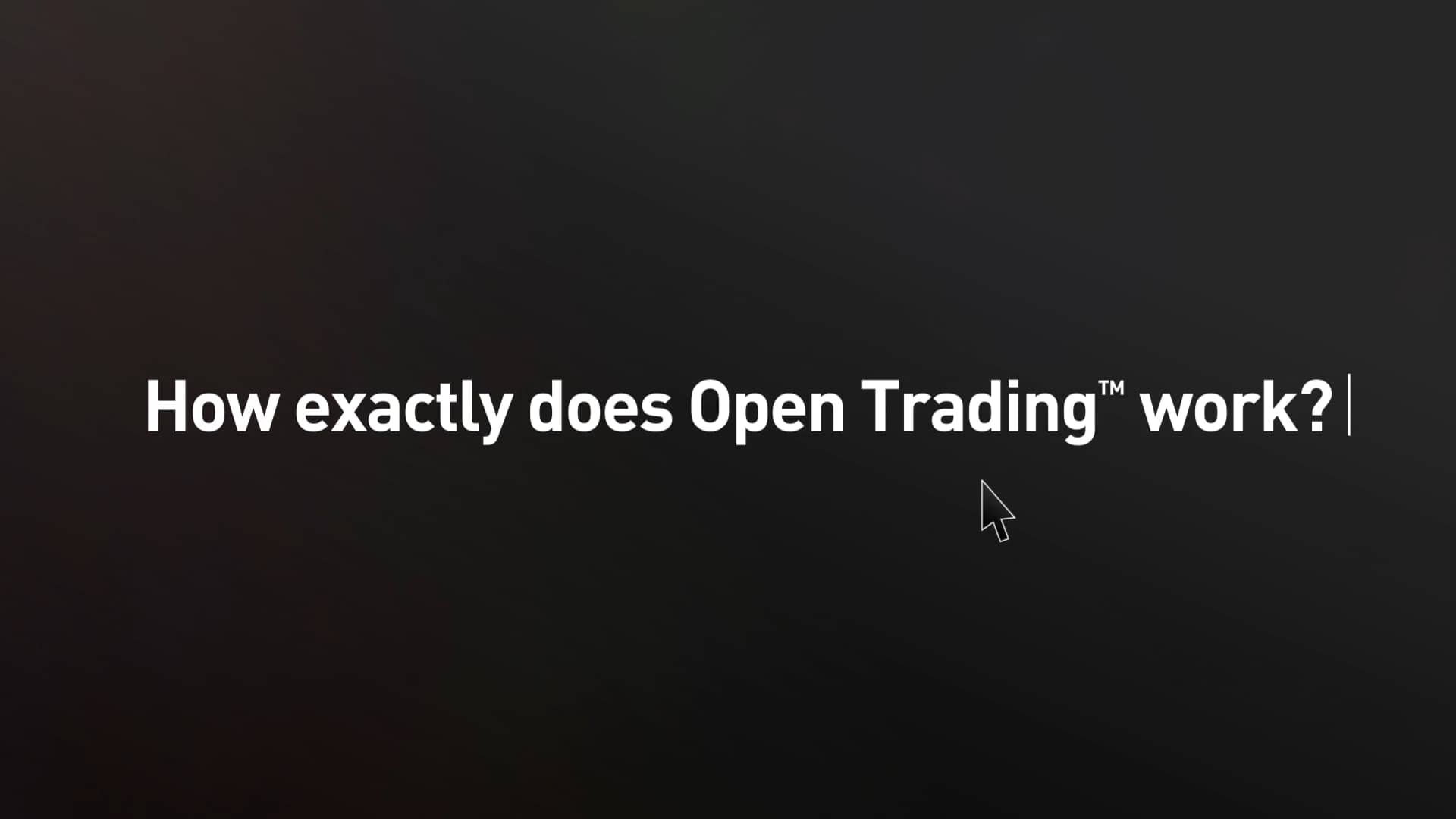 Open Trading: How does it work? on Vimeo