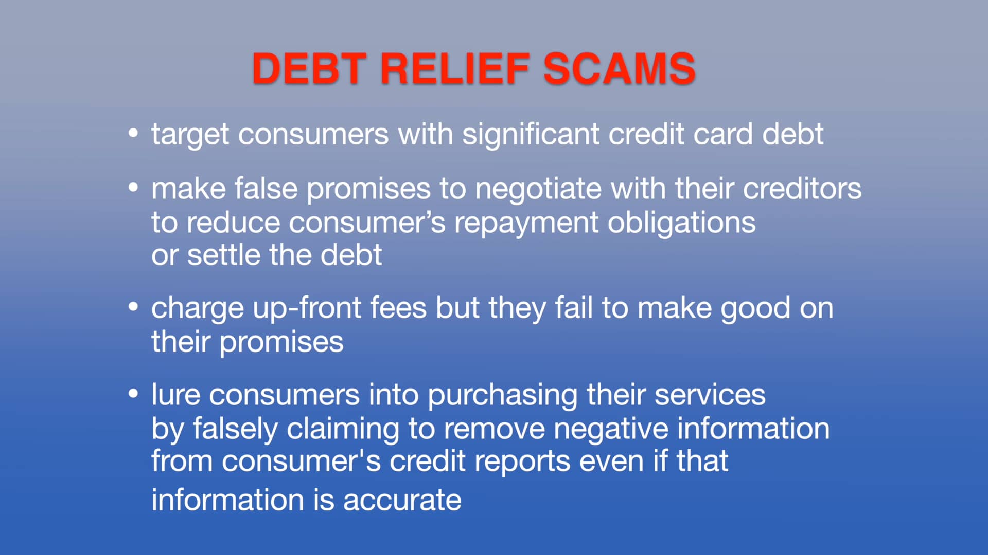 Safety Minute 37: Debt Relief Scams on Vimeo