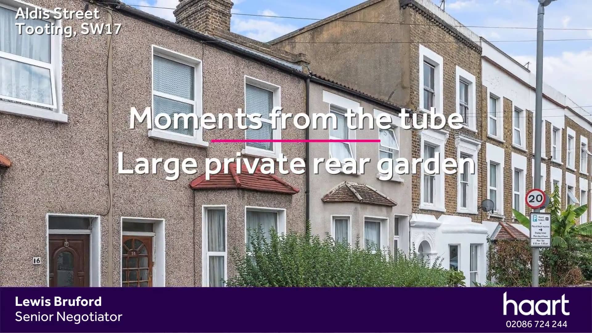 Tooting, 3 Bed Mid Terraced House in Aldis Street, Tooting, SW17 on Vimeo