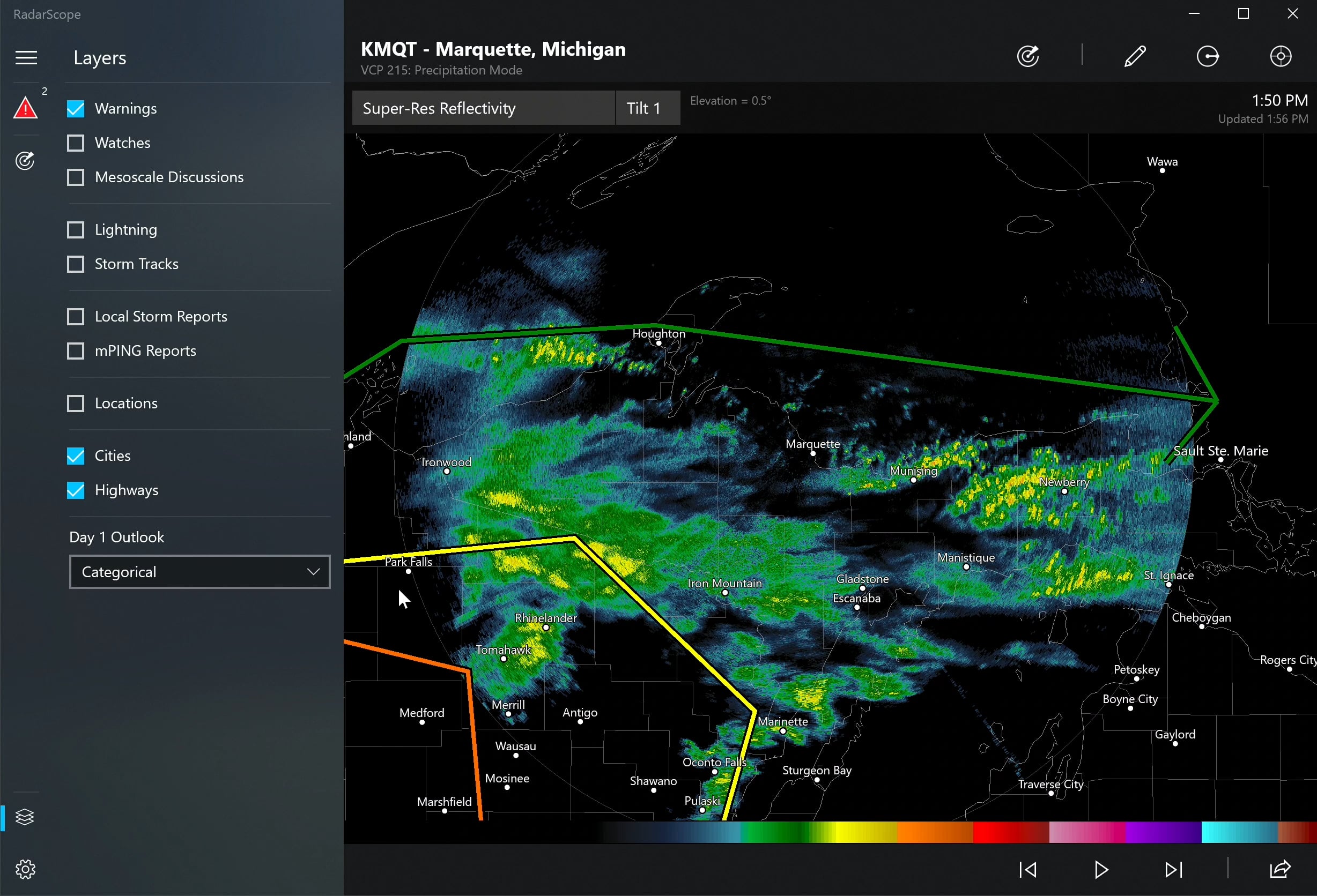 RadarScope for Windows: Outlooks on Vimeo