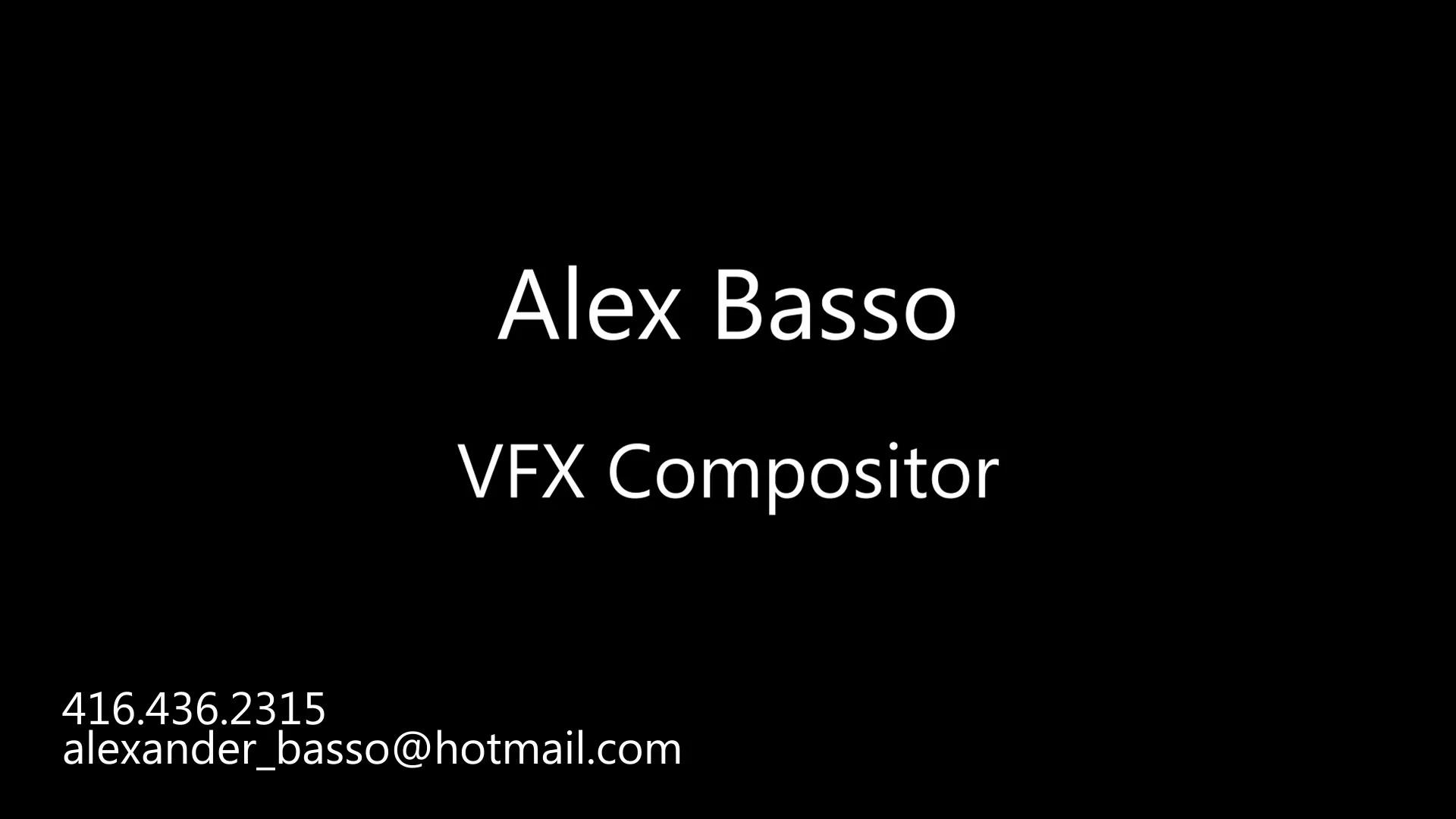 Demo Reel (2018) | Alex Basso on Vimeo