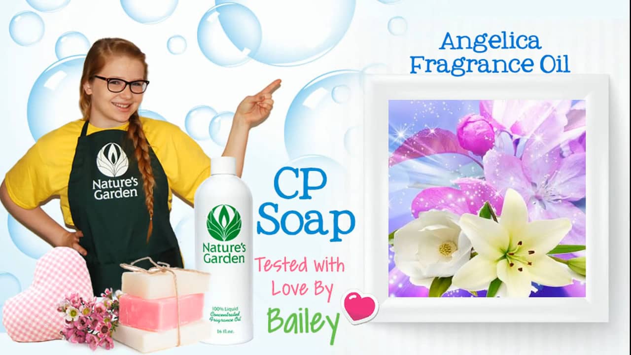 Soap Testing Angelica Fragrance Oil- Natures Garden on Vimeo