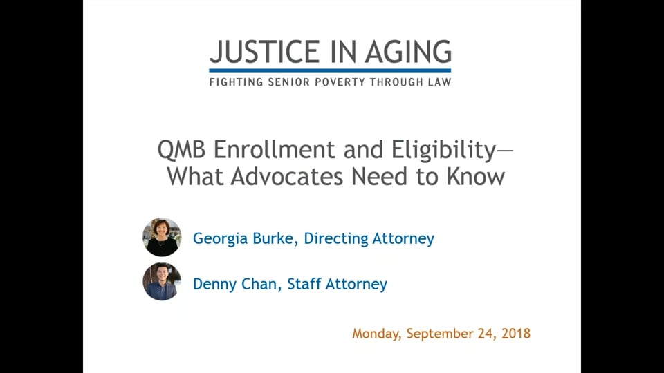 Free Webinar: Improvements to the Qualified Medicare Beneficiary ...