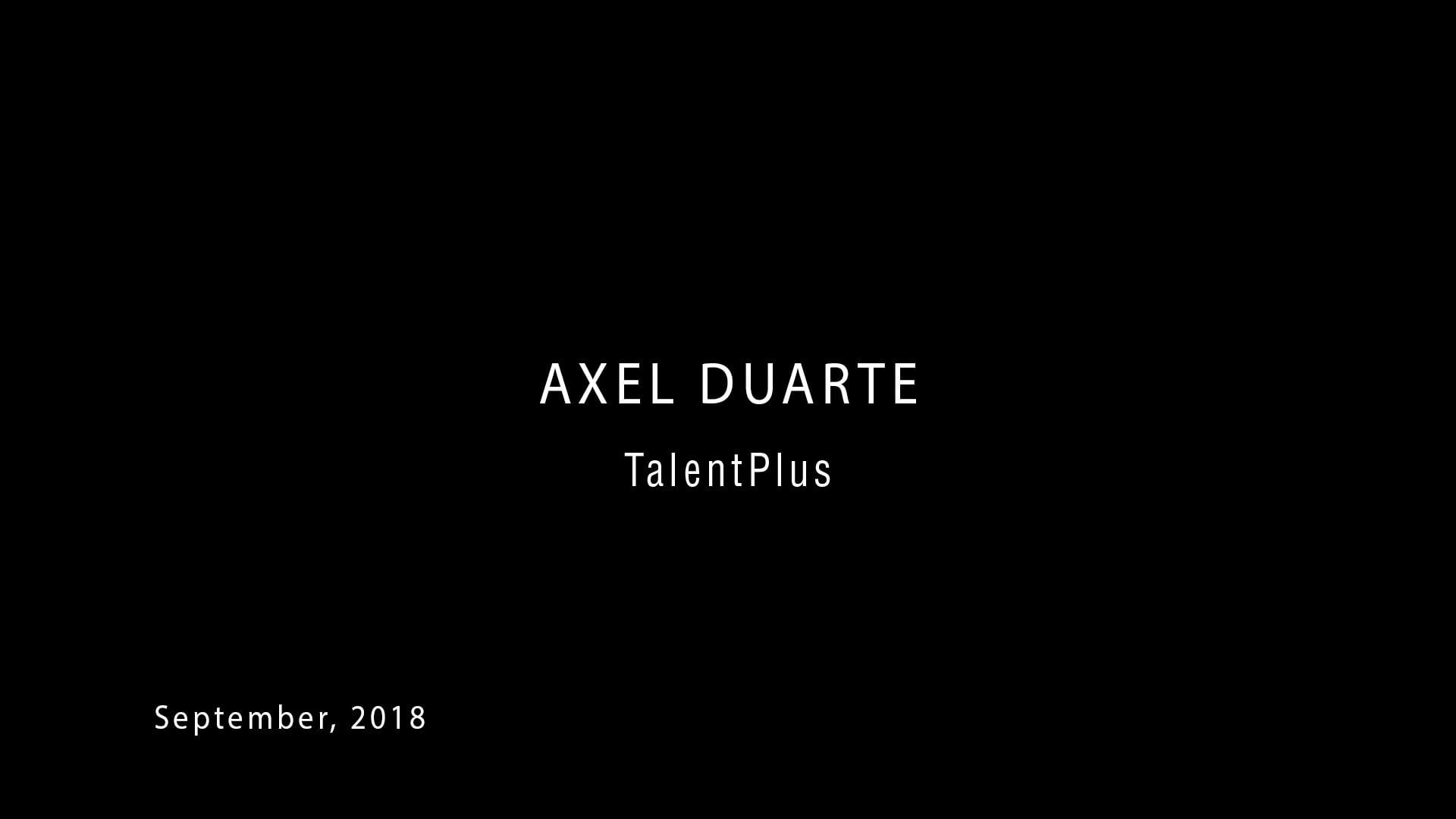 Axel Duarte's Personality Slate on Vimeo