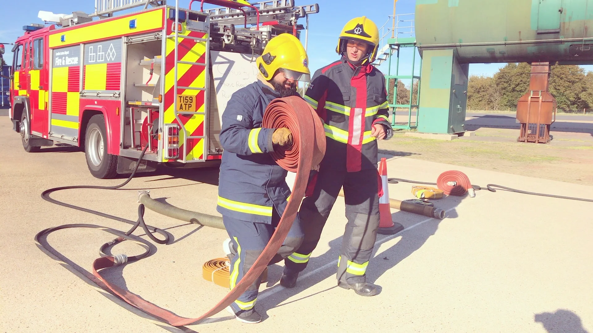 London Luton Airport's Firefighter Challenge on Vimeo