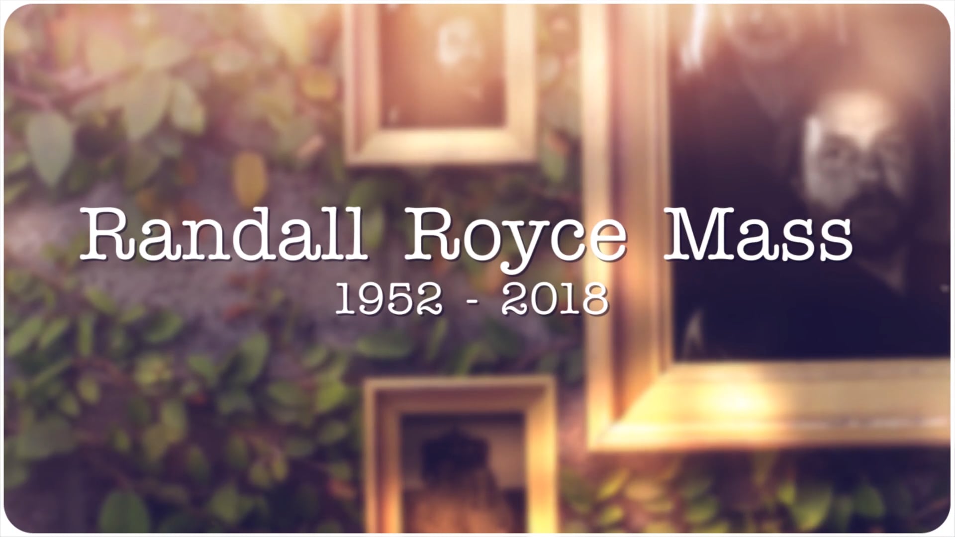 Randy Mass Tribute on Vimeo