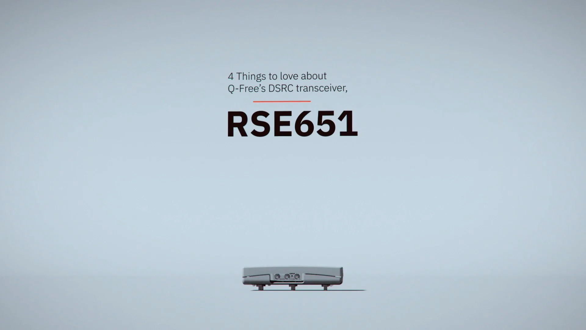 Q-Free DSRC Tranceiver - RSE651