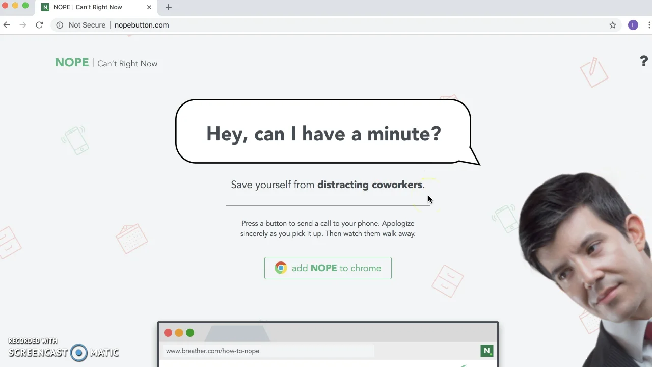 How to use the Nope button on Vimeo