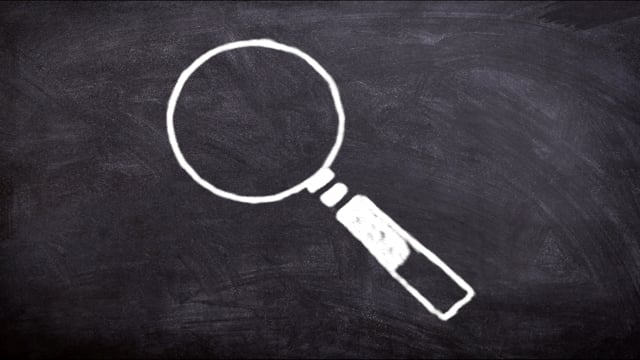 Board, Chalk, Magnifying Glass. Free Stock Video - Pixabay