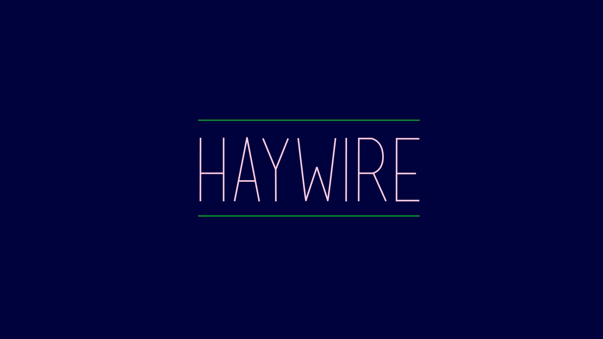 Haywire - animated typeface on Vimeo