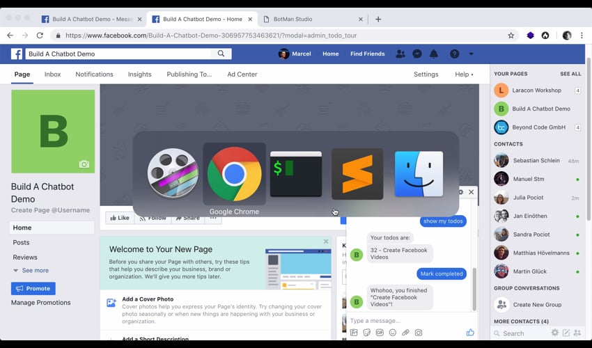 Get Started Button - Build A Chatbot - Beyond Code