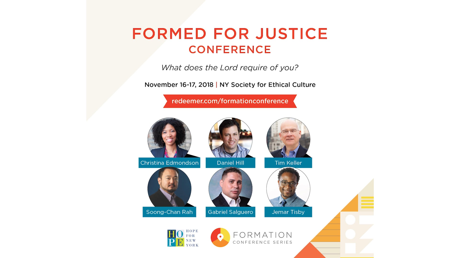 Tim Keller Justice Conference Promo on Vimeo