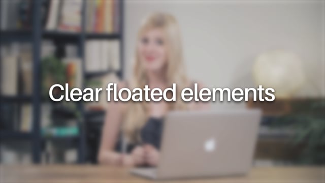 Clear floated elements - Create Web Page Layouts With CSS - OpenClassrooms