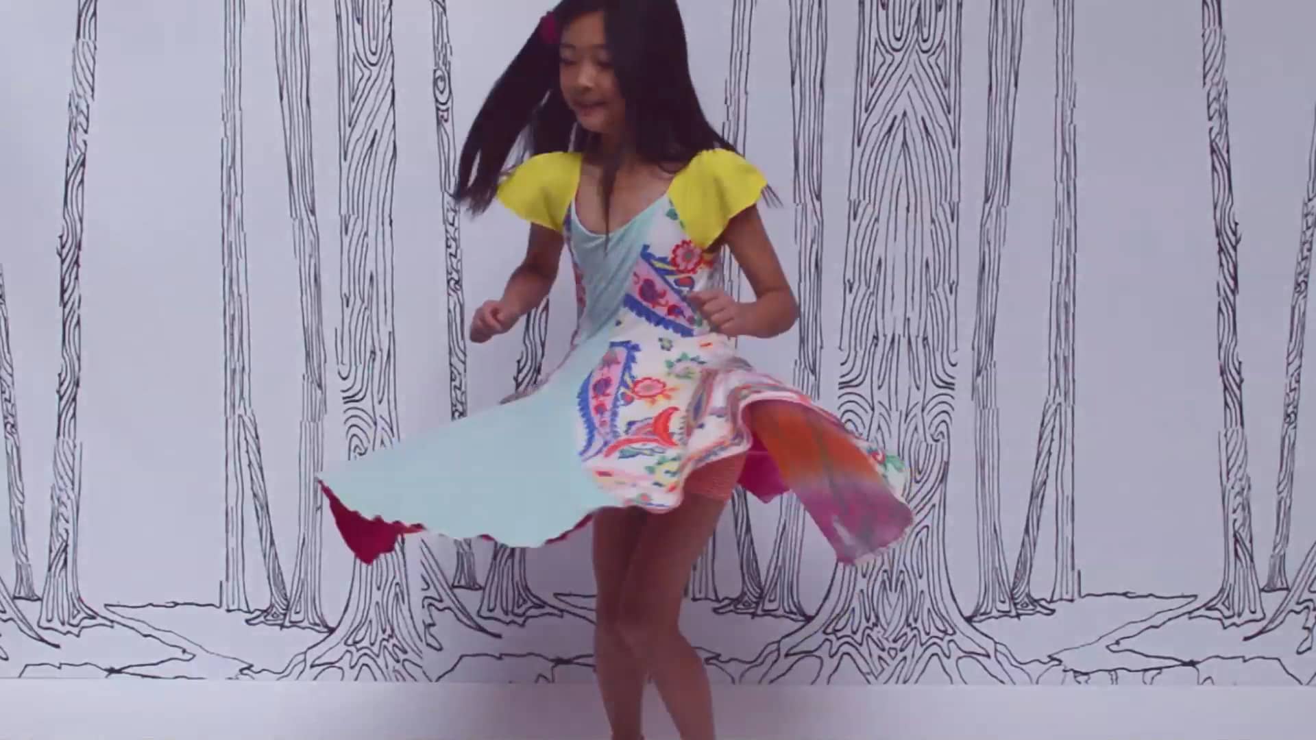 TwirlyGirl Fairy Tale Reversible Twirly Dress on Vimeo