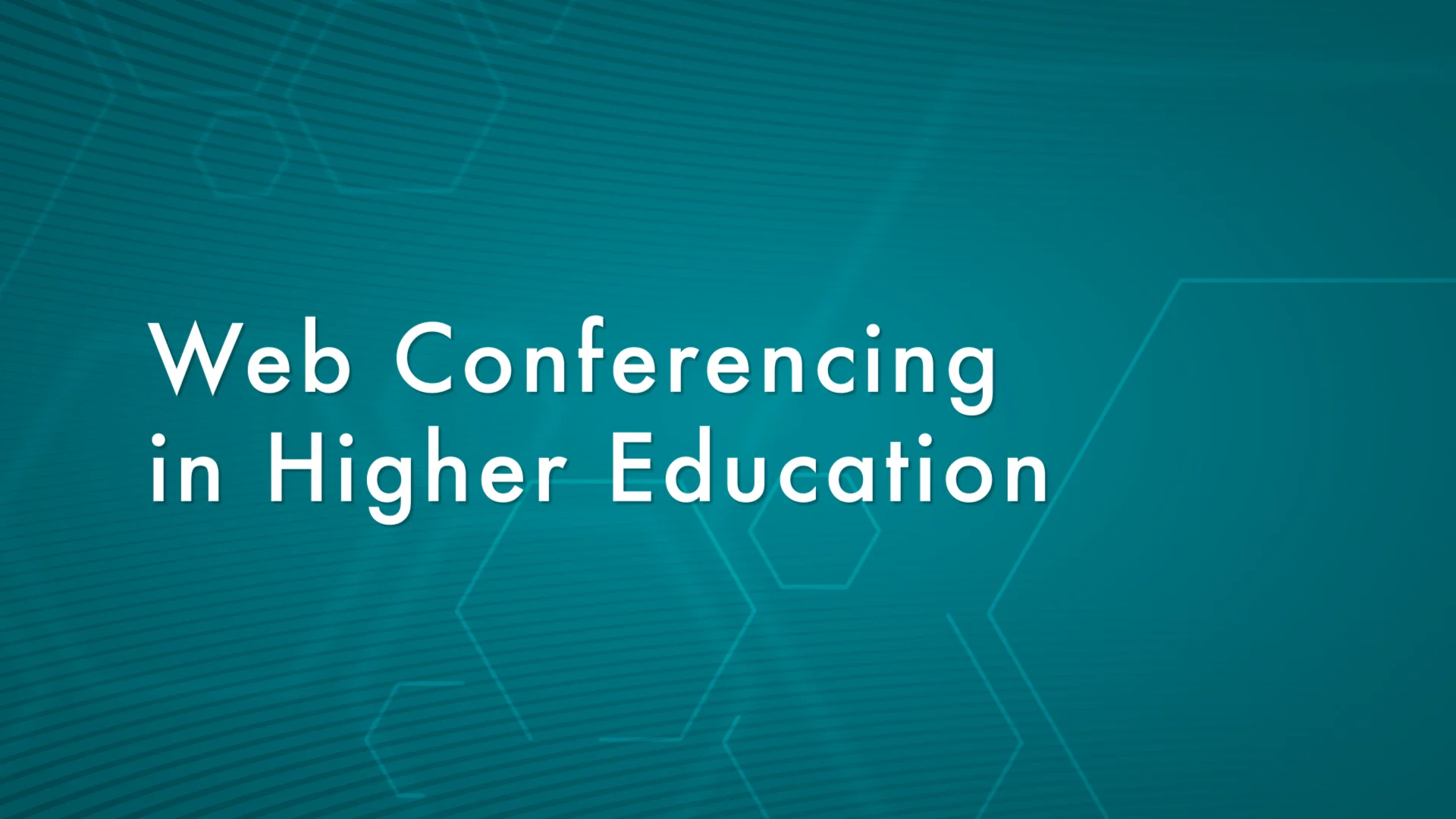 Web Conferencing in Higher Education
