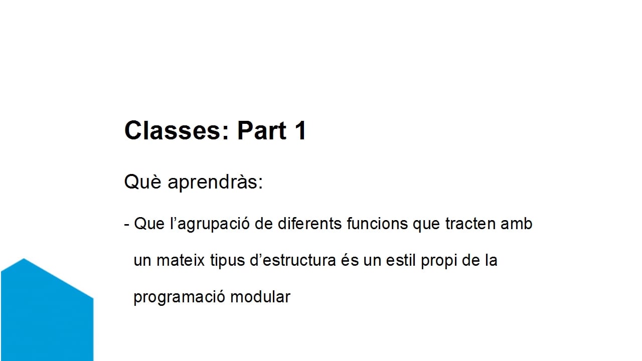 Classes: part 1 on Vimeo