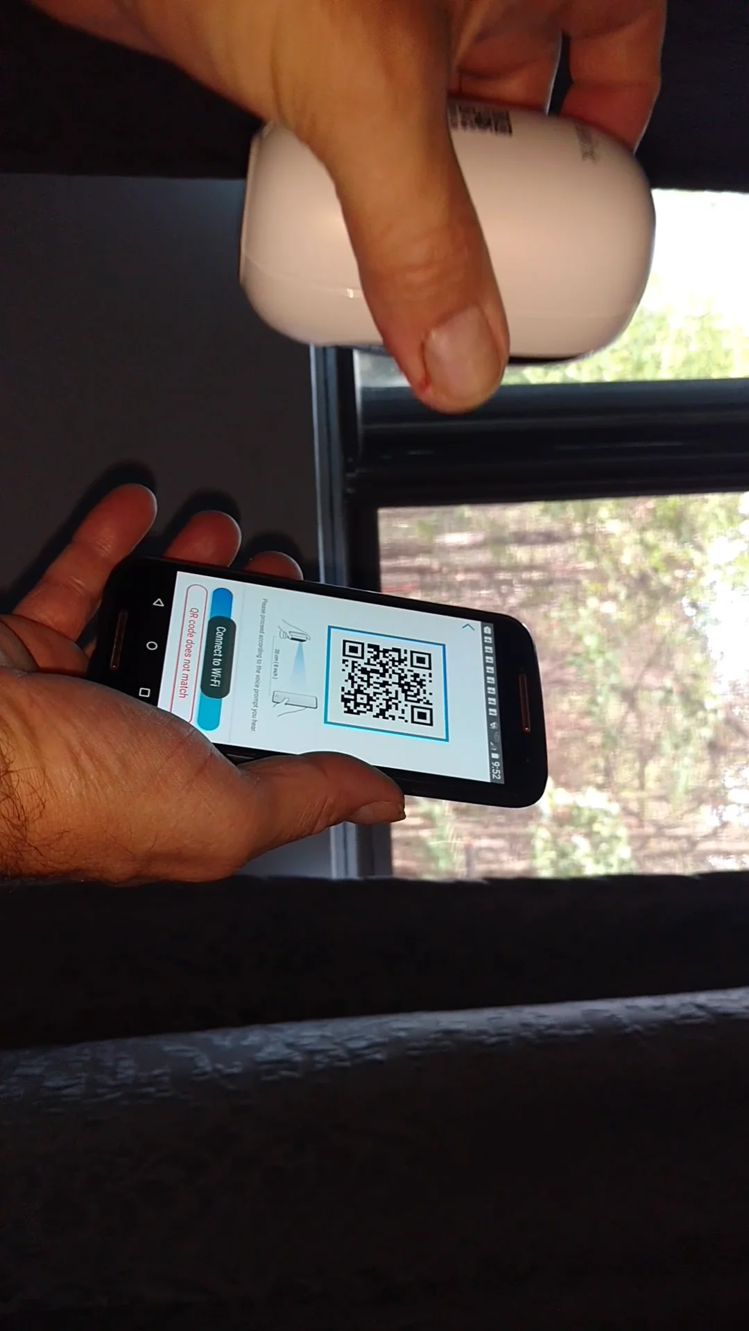 Reolink cam will not read QR code on Vimeo