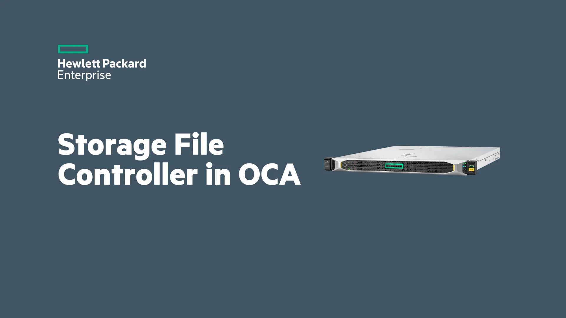 OCA Tips & Tricks - HPE Storage File Controller Demo on Vimeo