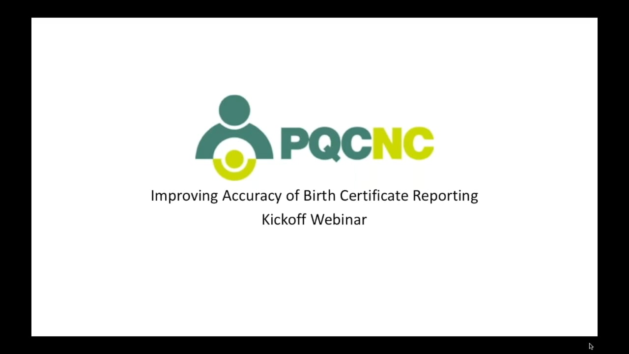 PQCNC Birth Certificate Pilot Initiative Introduction on Vimeo