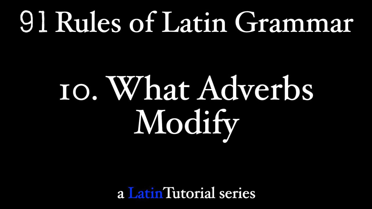 LatinTutorial