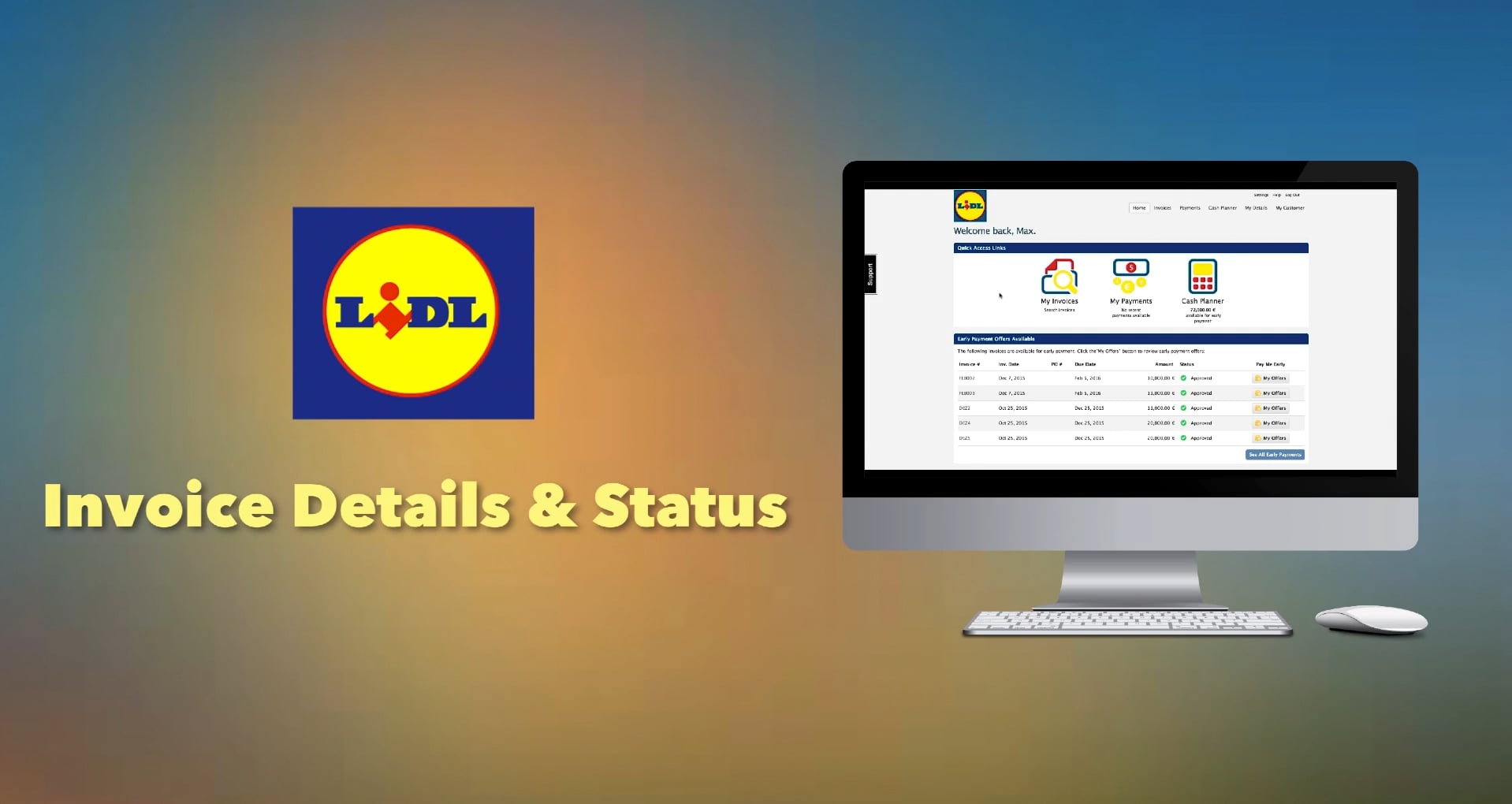 Lidl - Invoice Details & Status on Vimeo