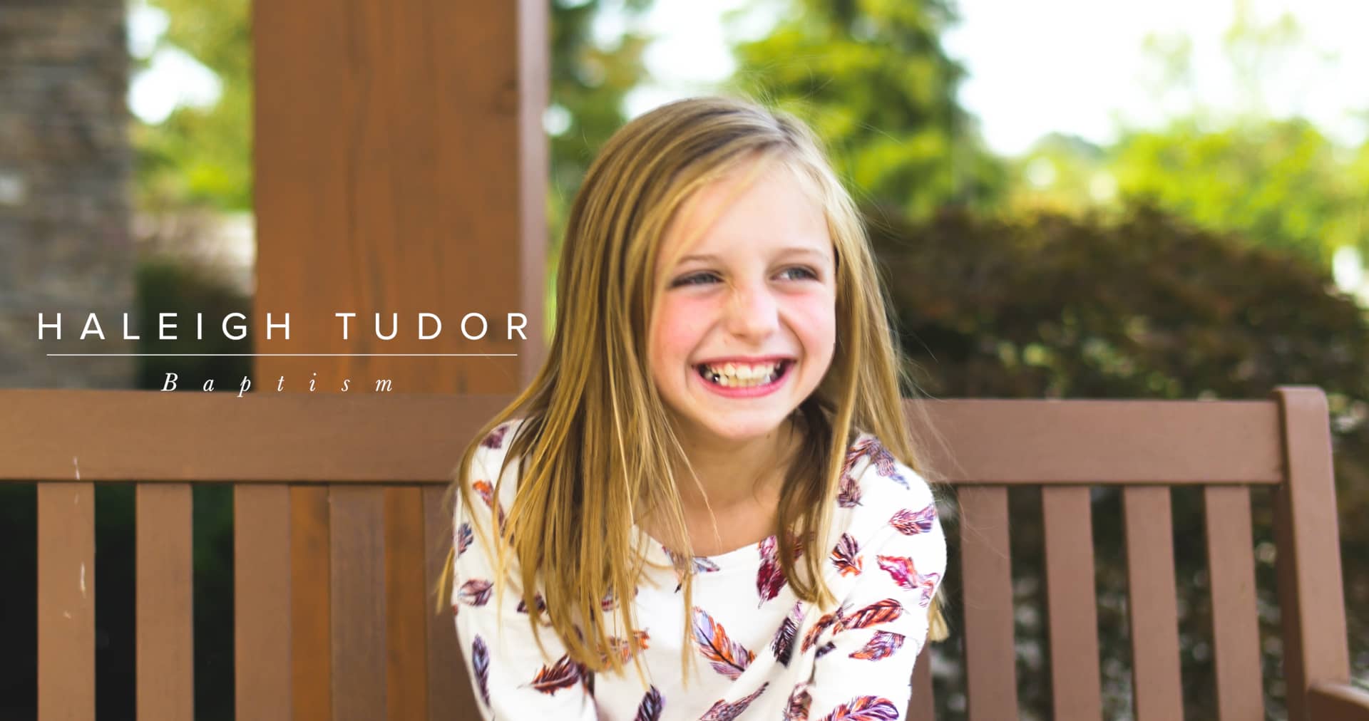 Haleigh Tudor Baptism on Vimeo