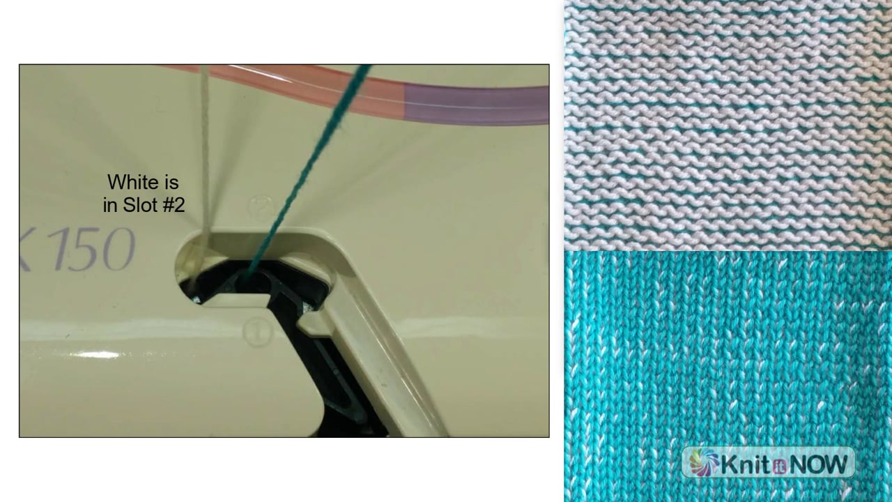 Plaiting Feeder on the LK-150 | Machine Knitting Tutorial