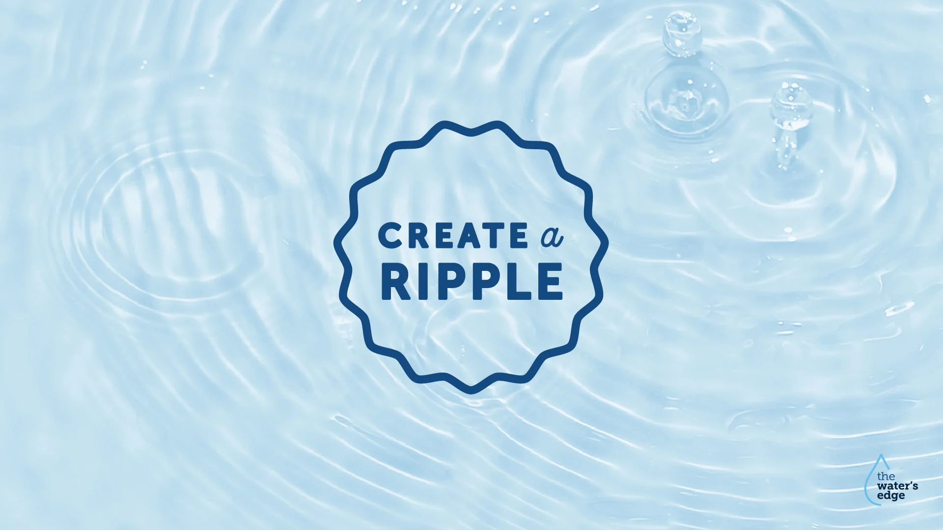 Create a Ripple - Week 1 on Vimeo