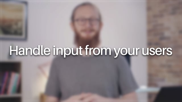 Handle Input From Your Users Write Javascript For The Web Openclassrooms 