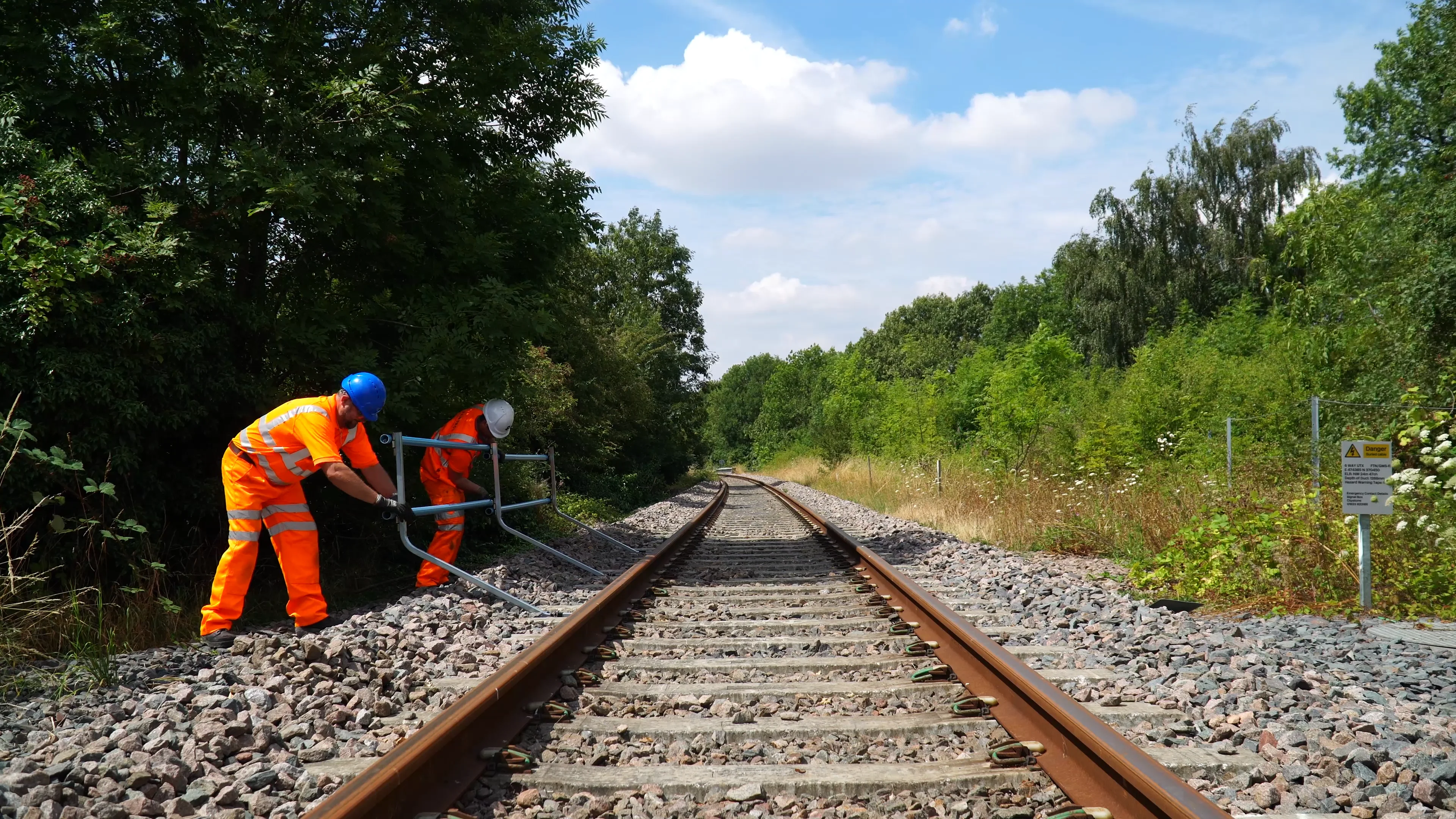 Pandrol's Shoulder Clearance Safety Barrier on Vimeo