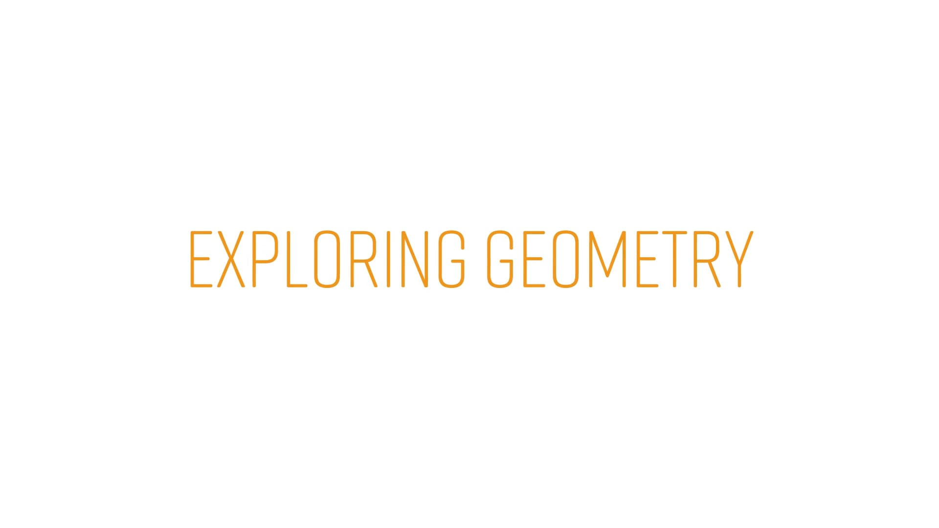 Exploring Geometry on Vimeo