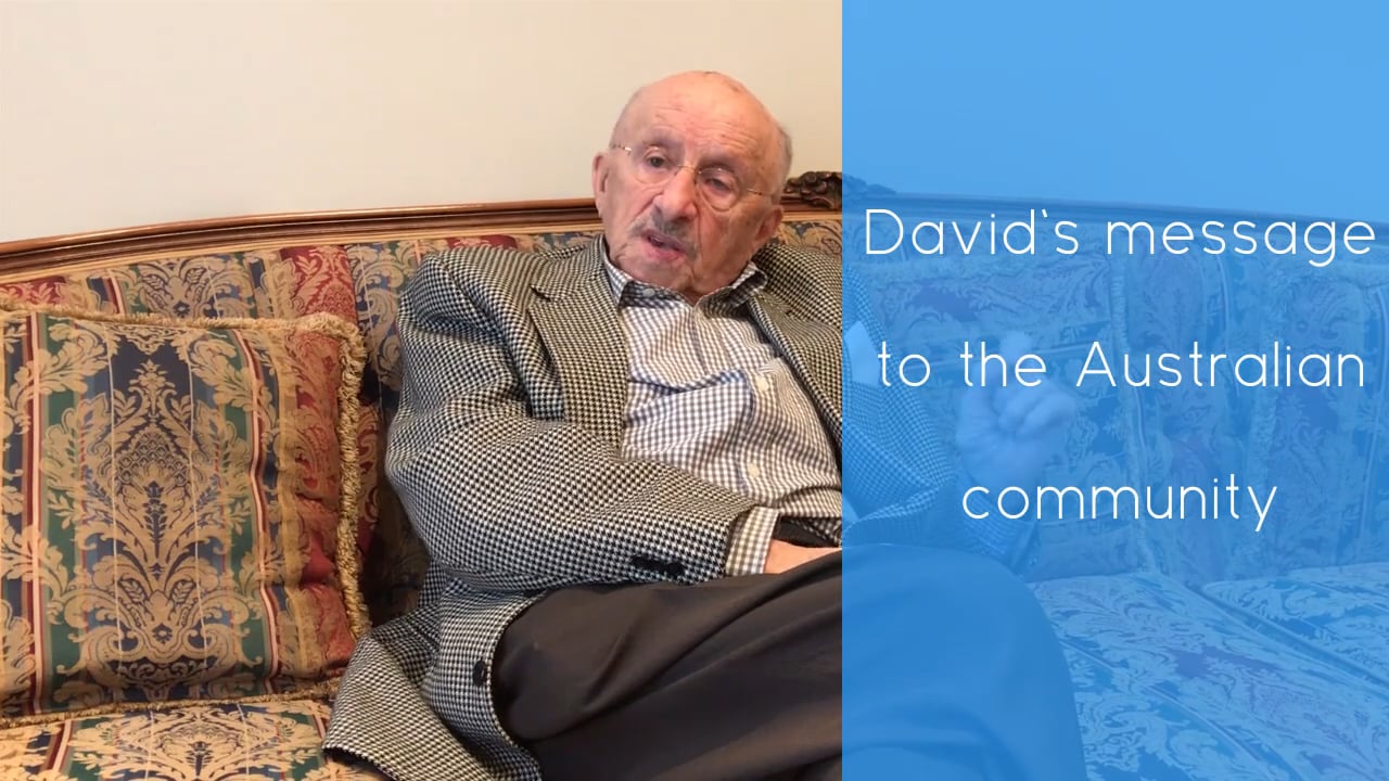 David - Message to Australia on Vimeo